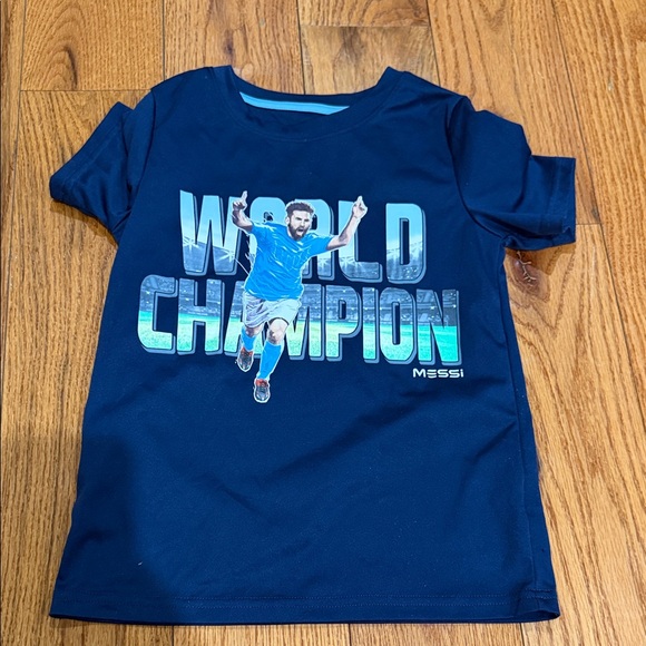 Messi | Shirts & Tops | Messi World Champion Navy Kids Tshirt | Poshmark